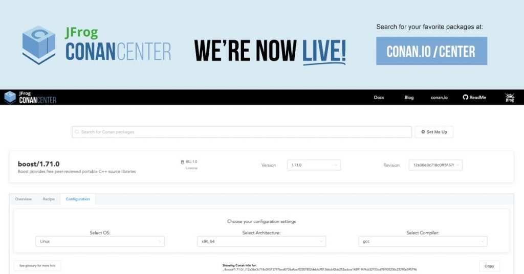 Discover the New ConanCenter for C++ Packages | JFrog