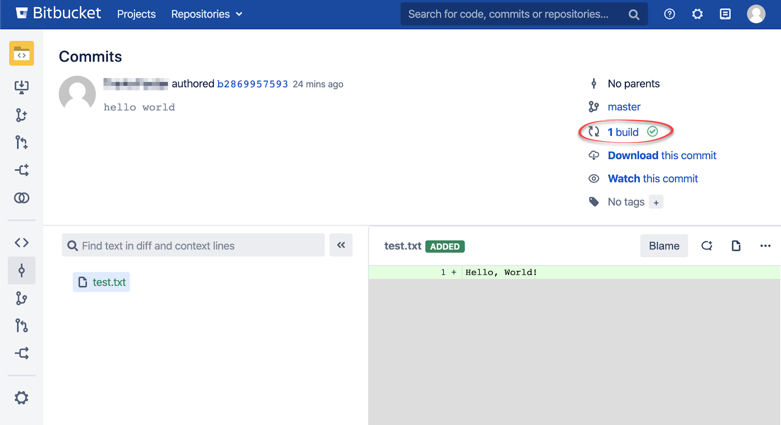 Connect Commits to Builds in BitBucket Server | JFrog Artifactory