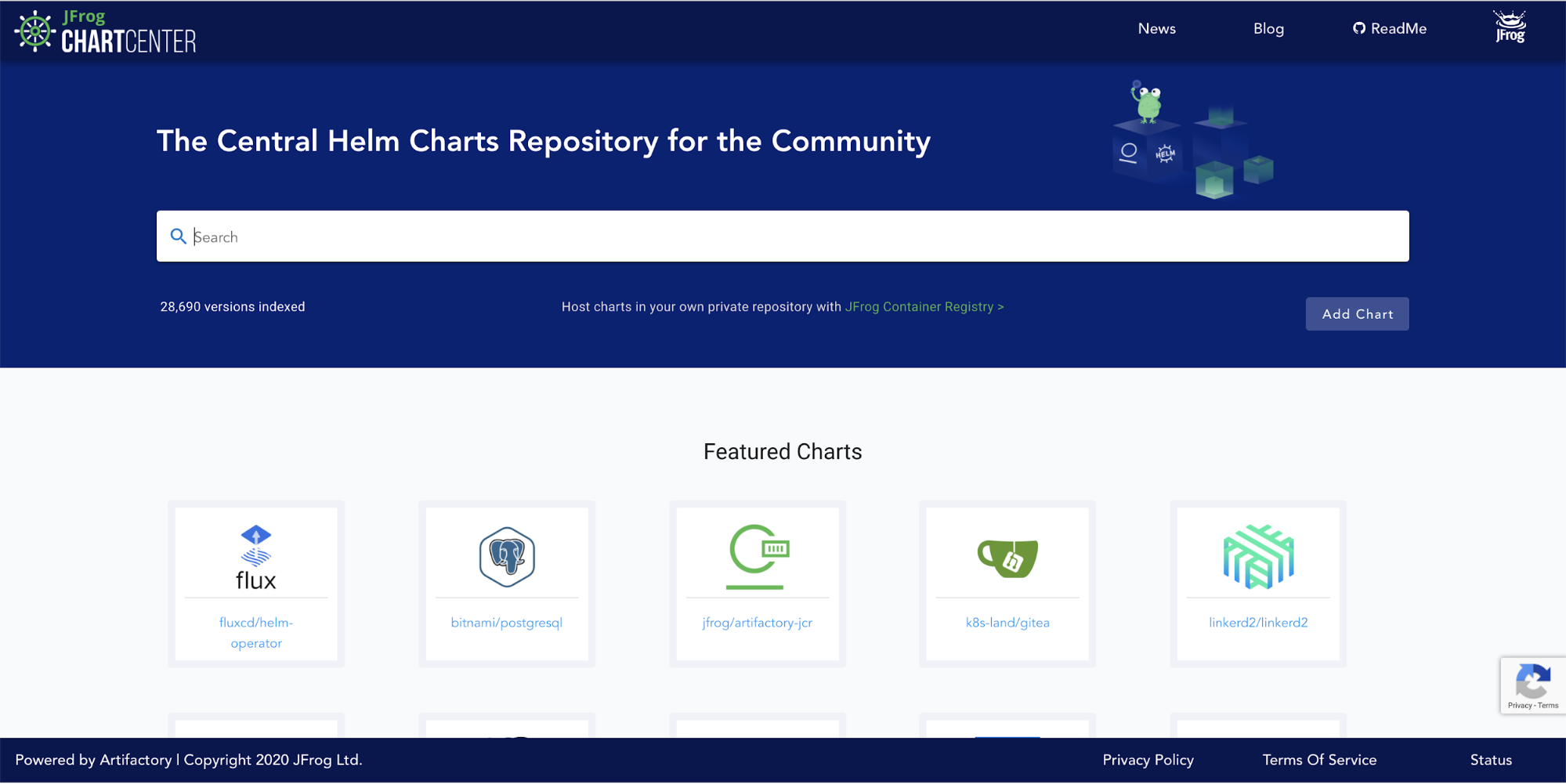KubernetesアプリのためのHelm Chartリポジトリを公開｜JFrog ChartCenter