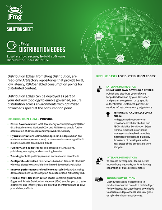 Distribution Edges: Fast, secure, hybrid software distribution infrastructure