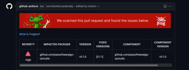 Secure your git repository with Frogbot the git bot | JFrog